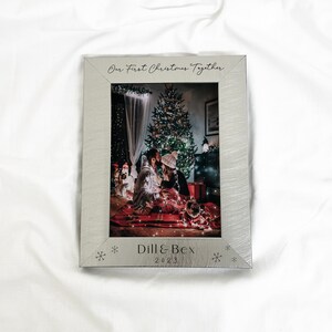 First Christmas Together Personalised Photo Frame Christmas - Etsy UK