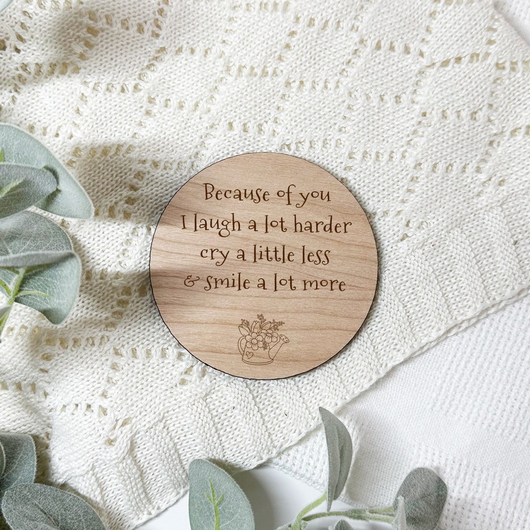 Mindfulness Gift, Handmade Wooden Coaster Gift Set, Engraved Keepsake ...