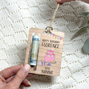 Money Gift Holder, Personalised Money Wallet, Money Holder, Birthday ...