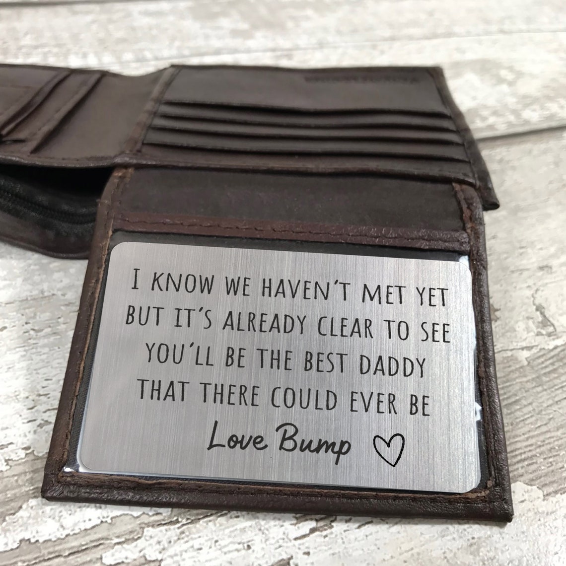 Message From Bump for Daddy to Be Sentimental Engraved | Etsy