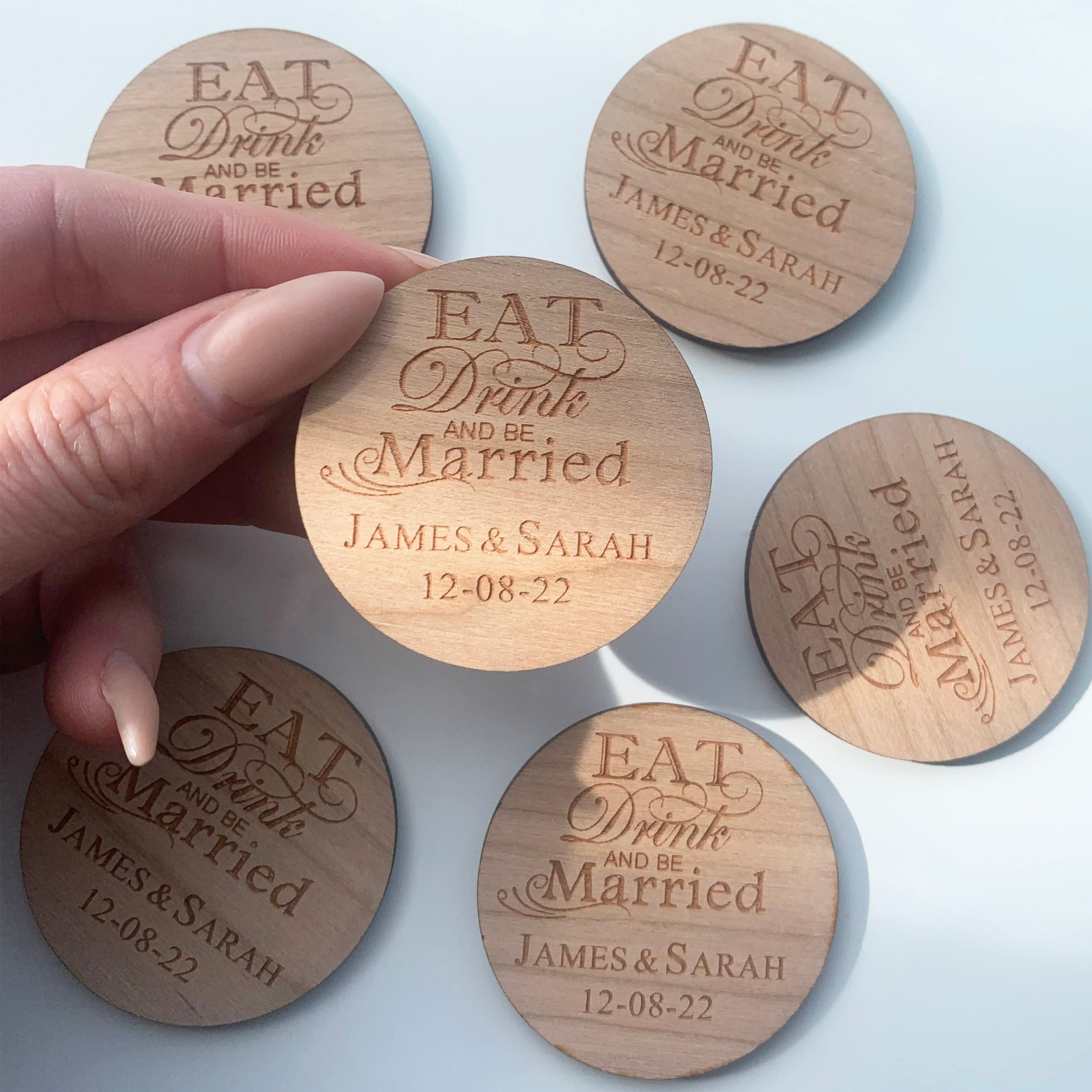 Personalised Wedding Favours and Table Decorations for Bride & - Etsy UK