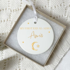 My 1st Eid Sign, Personalised Baby Keepsake, First Eid Ceramic Star ...