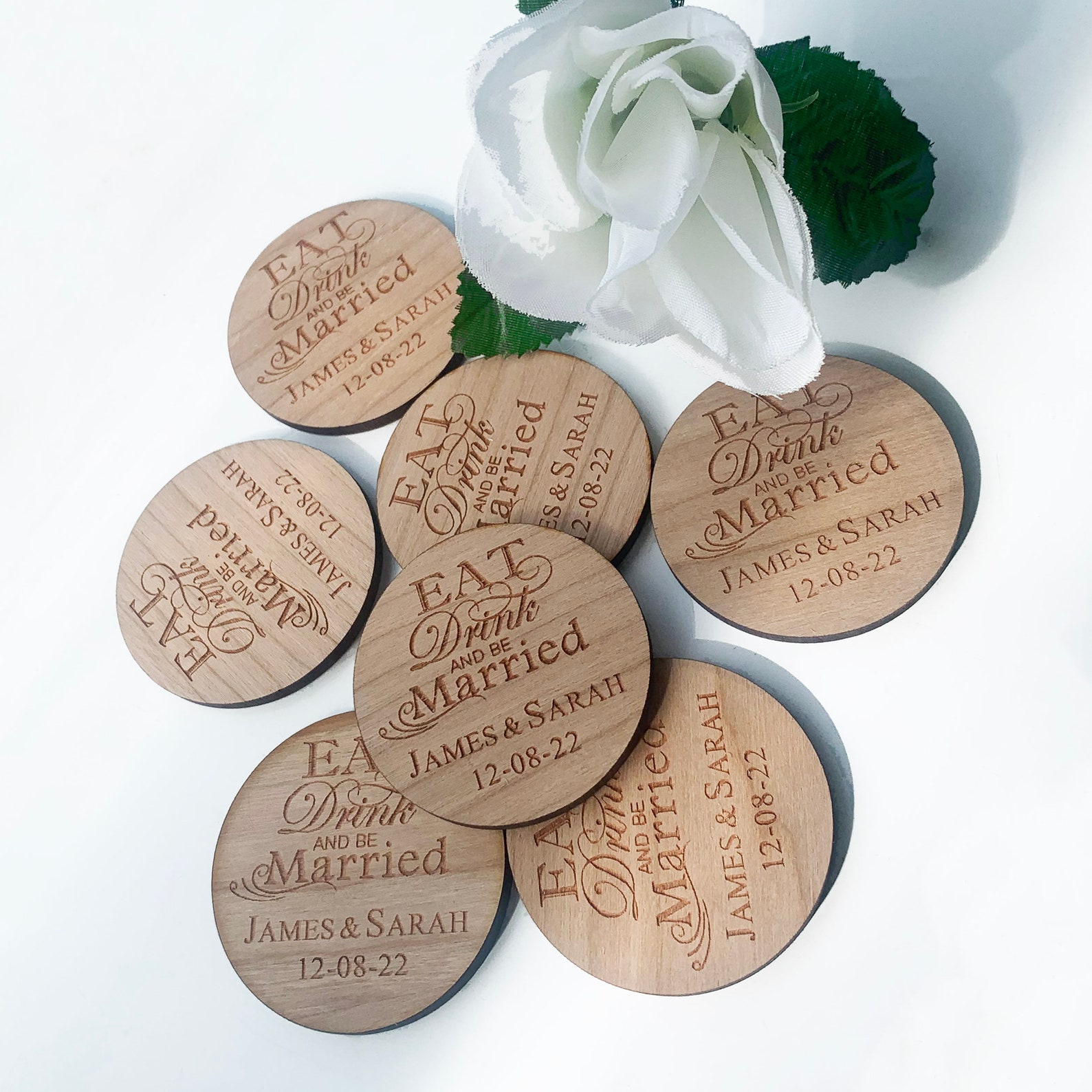 Personalised Wedding Favours and Table Decorations for Bride & - Etsy