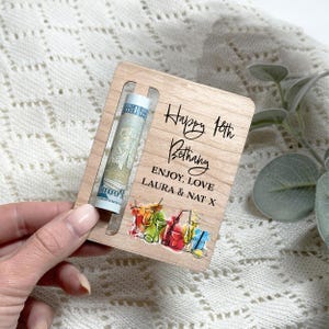 21st Birthday Gift, Money Gift Holder, Personalised Money Wallet, Money ...