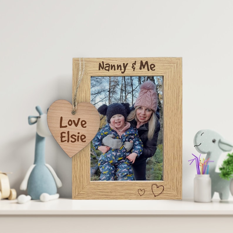 Nanny and Me Photo Frame Personalised Nanny Plaque & Picture - Etsy