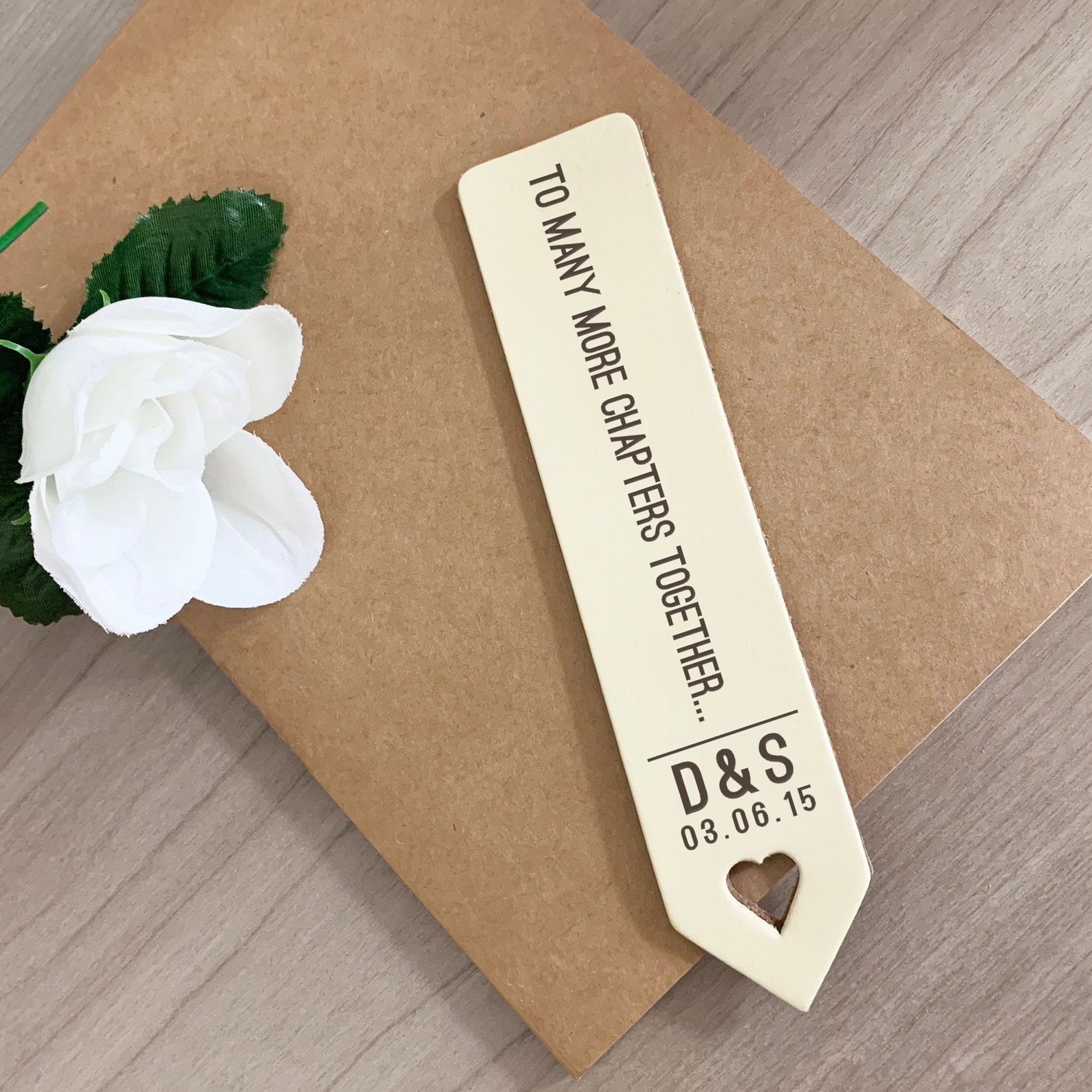 Custom Bookmark Gift for Partner Quality Handmade British - Etsy UK