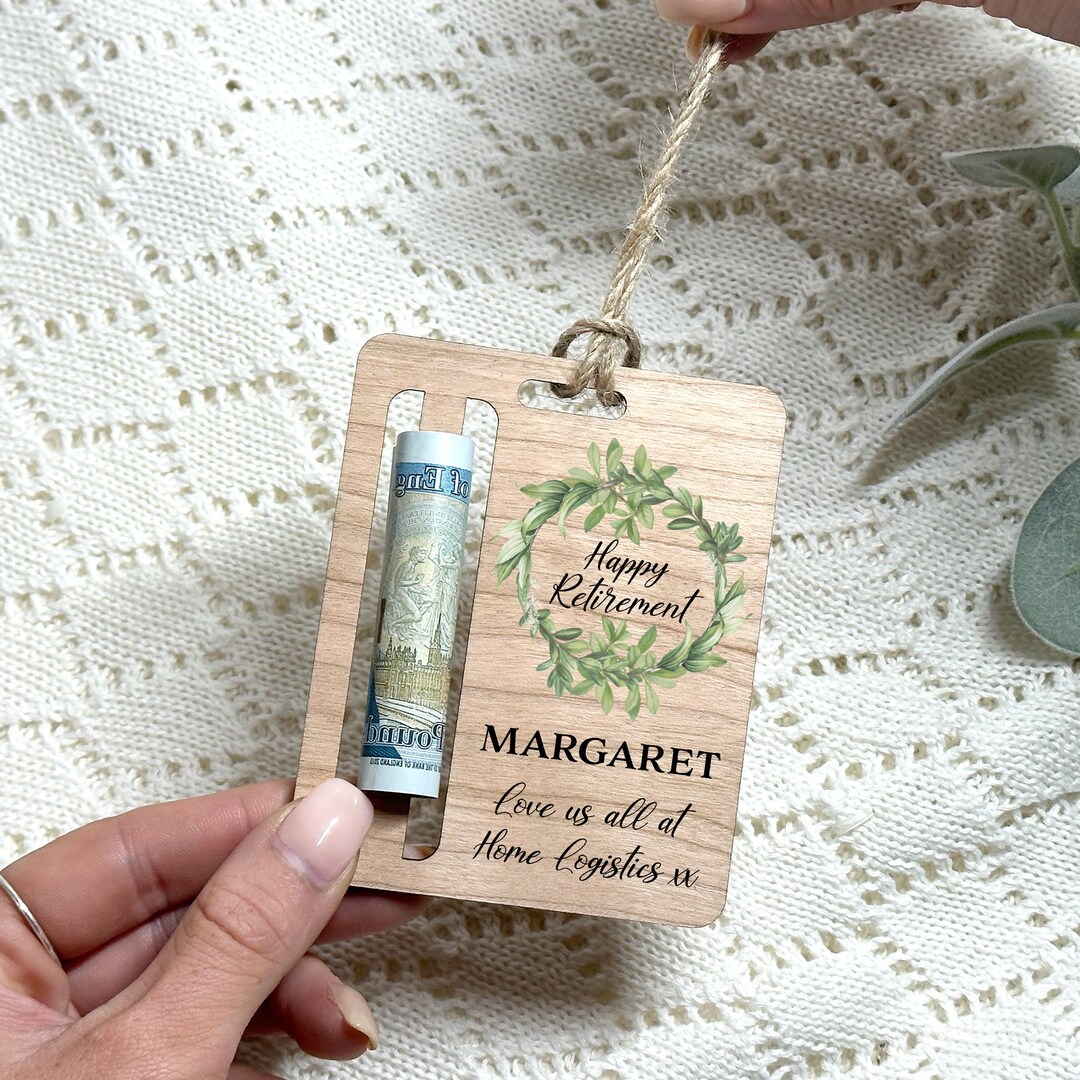 Retirement Gift, Money Wallet Gift, Money Holder, Personalised Gift ...