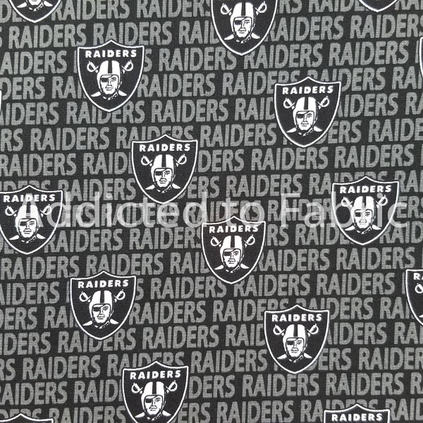 Raiders Fabric by the Yard - Etsy