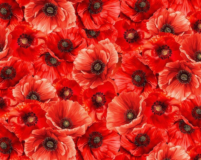 Caramel Apple Poppy Handmade Quilt for Sale | Scrappy Patchwork Quilt ...
