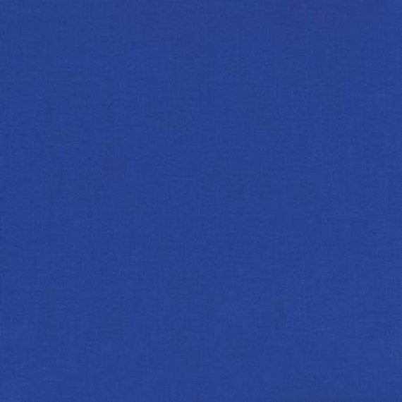 KONA Deep Blue Solid Fabric by the Yard or Half Yard Cotton | Etsy