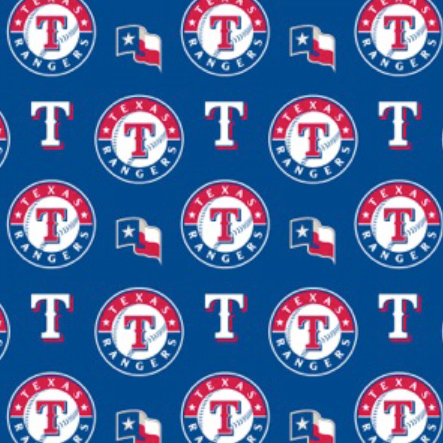 Texas Rangers Fabric by the Yard by the Half Yard MLB Cotton | Etsy