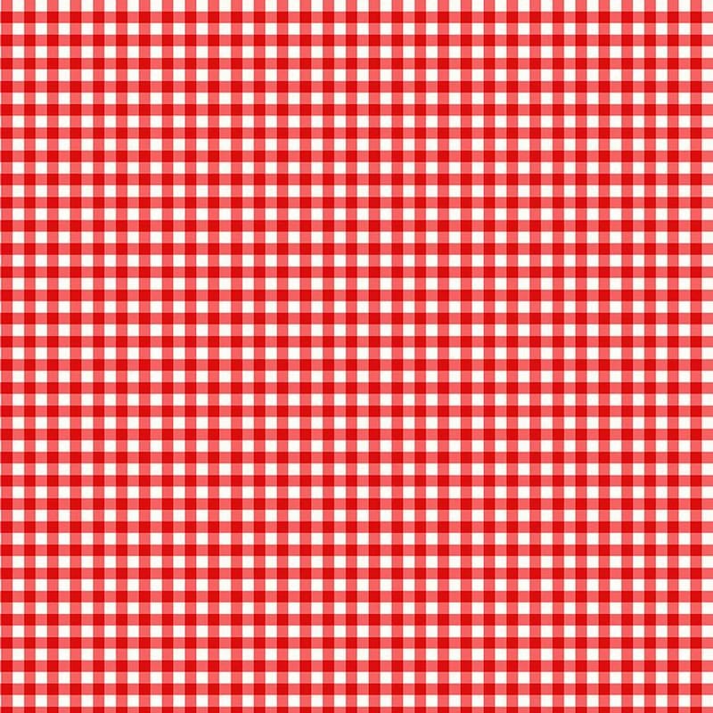 Red Gingham Fabric - Etsy