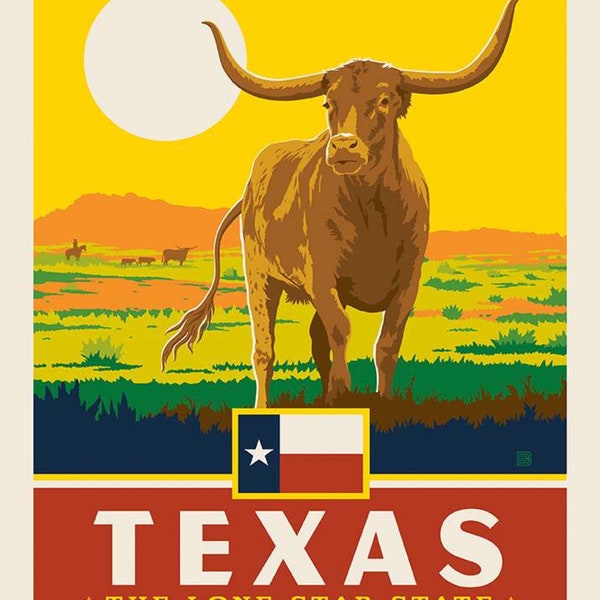 Texas Longhorn Quilt Panel - Etsy