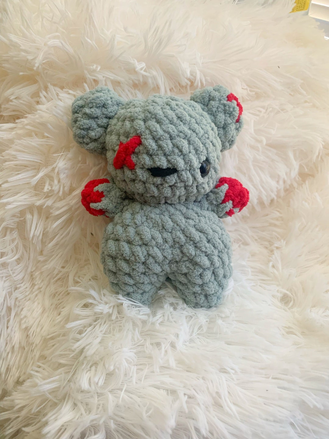 Zombie Bear Plushie Zombie Bear Crochet Amigurumi - Etsy