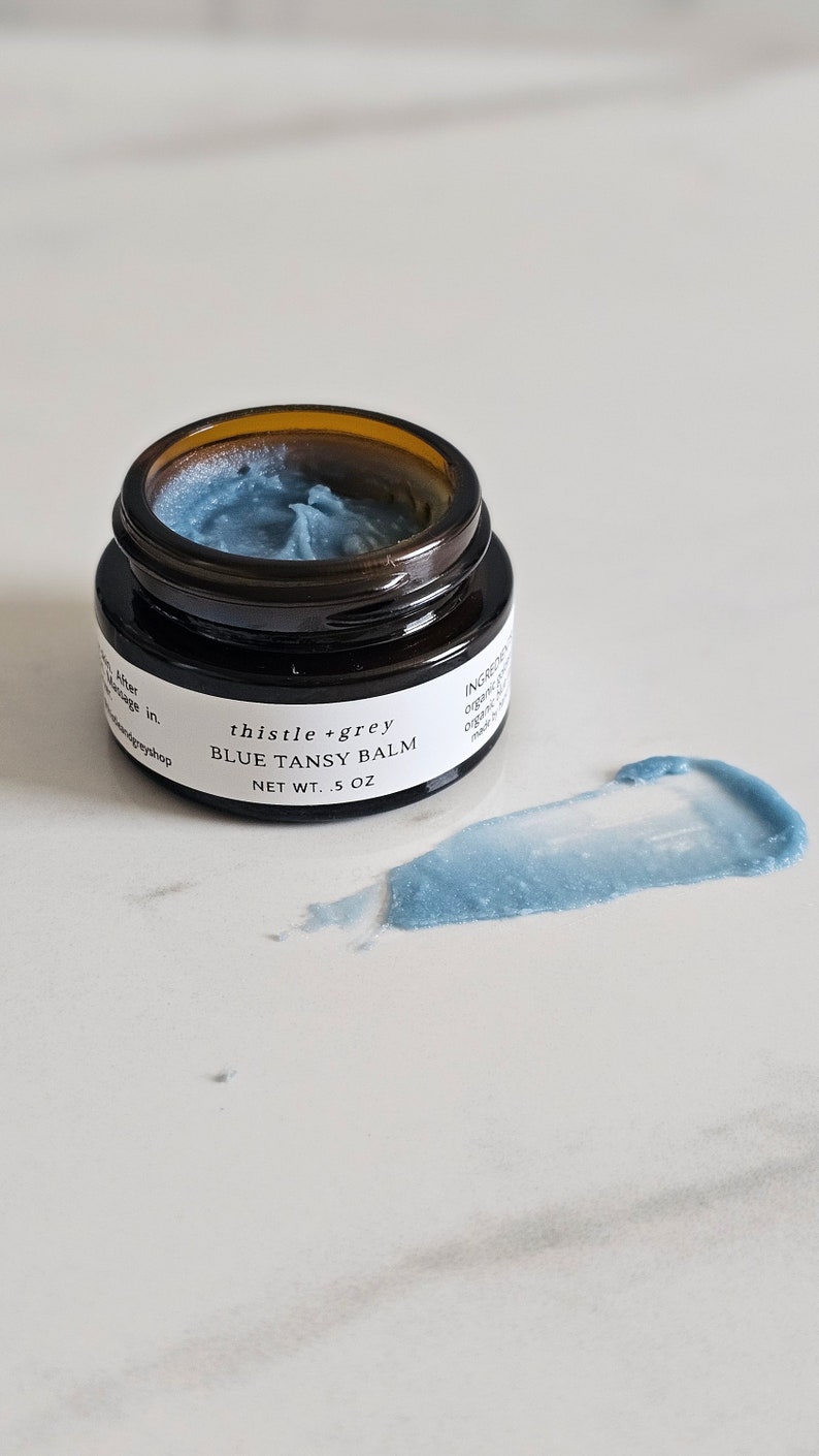 Blue Tansy Facial Balm: Grass-fed and Finished Tallow Face Cream - Etsy