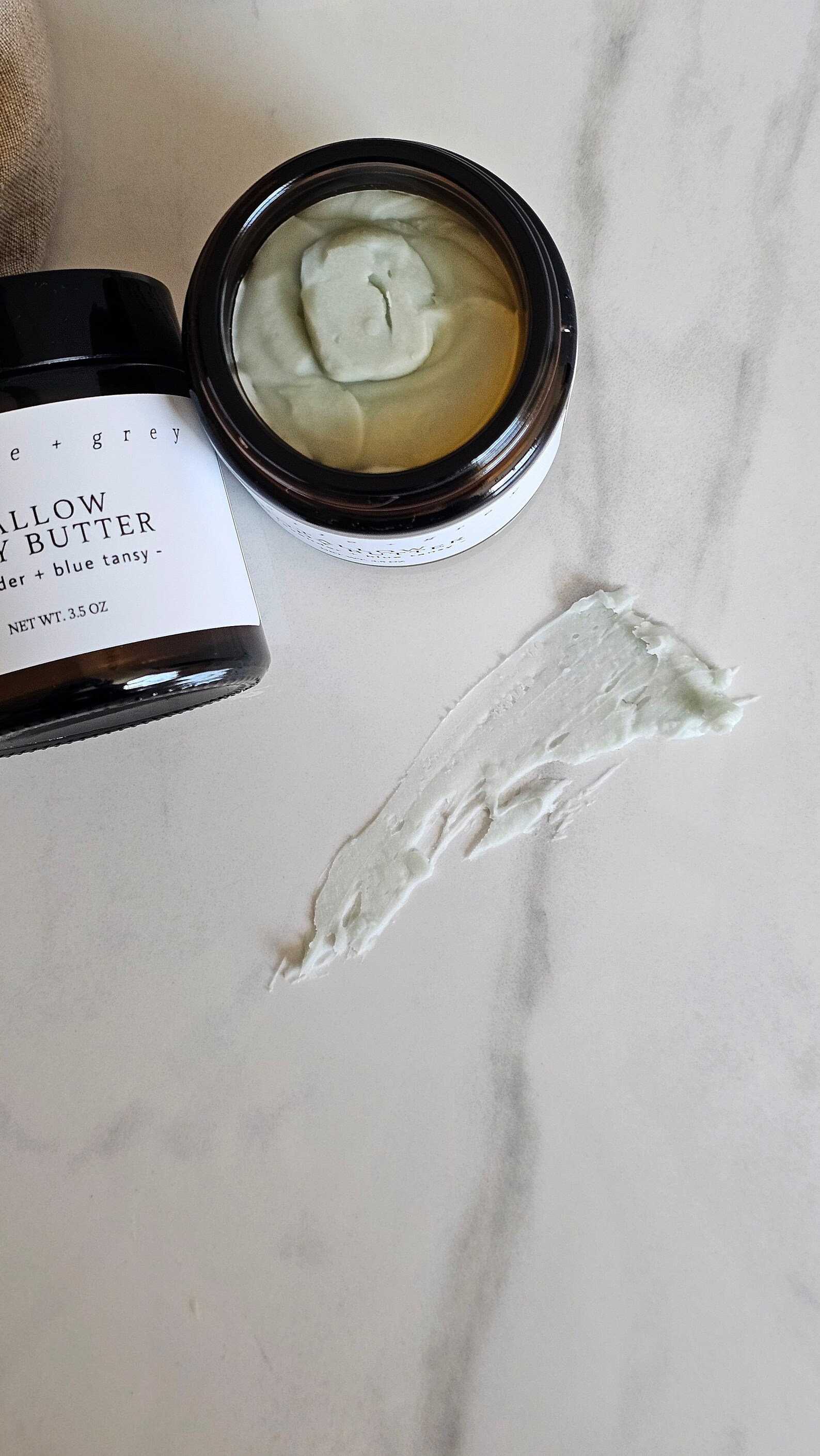 ORGANIC TALLOW BUTTER | Lavender + Blue Tansy | Grass-fed and Finished ...