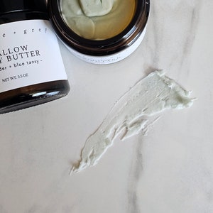 ORGANIC TALLOW BUTTER | Lavender + Blue Tansy | Grass-fed and Finished ...