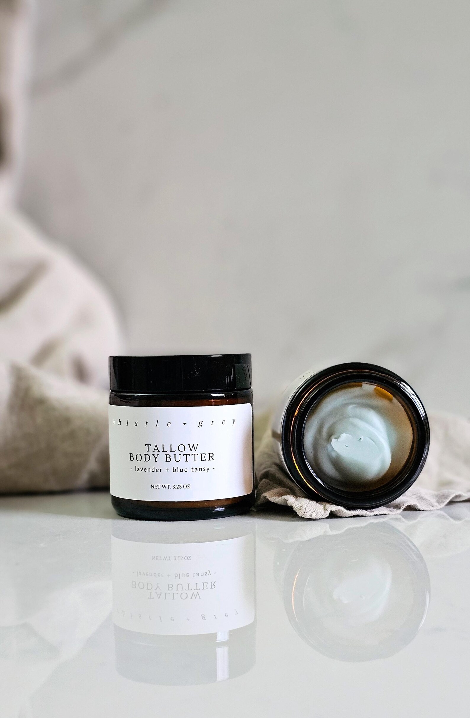 ORGANIC TALLOW BUTTER | Lavender + Blue Tansy | Grass-fed and Finished ...