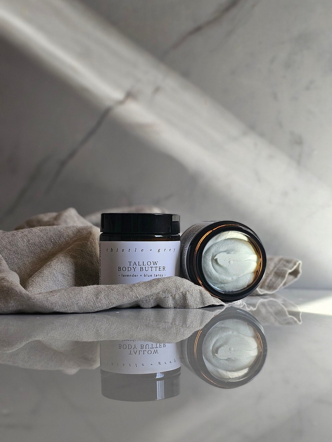 ORGANIC TALLOW BUTTER | Lavender + Blue Tansy | Grass-fed and Finished ...