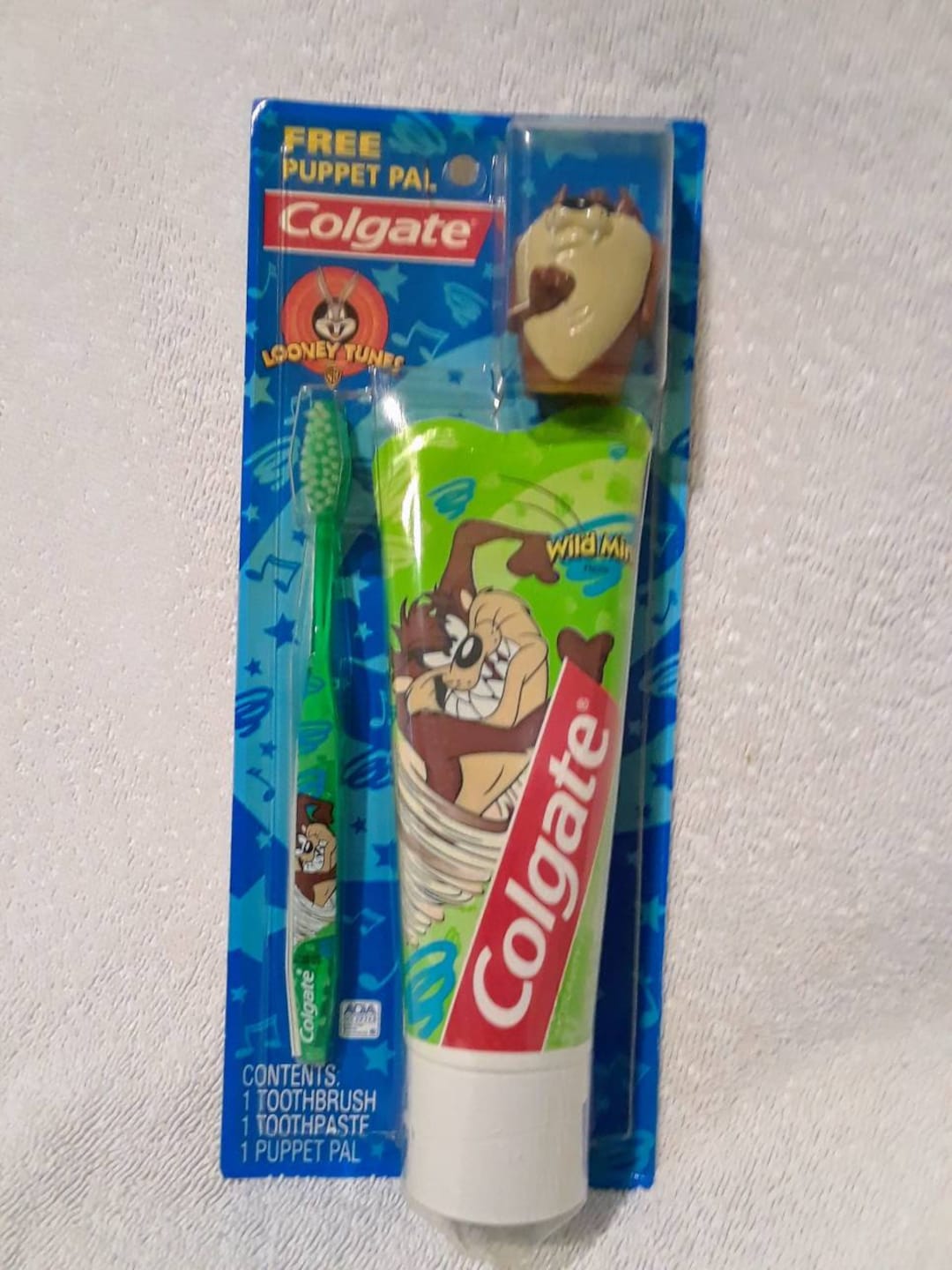 Vintage Looney Tunes Toothpaste , Toothbrush & Puppet Pal - Etsy
