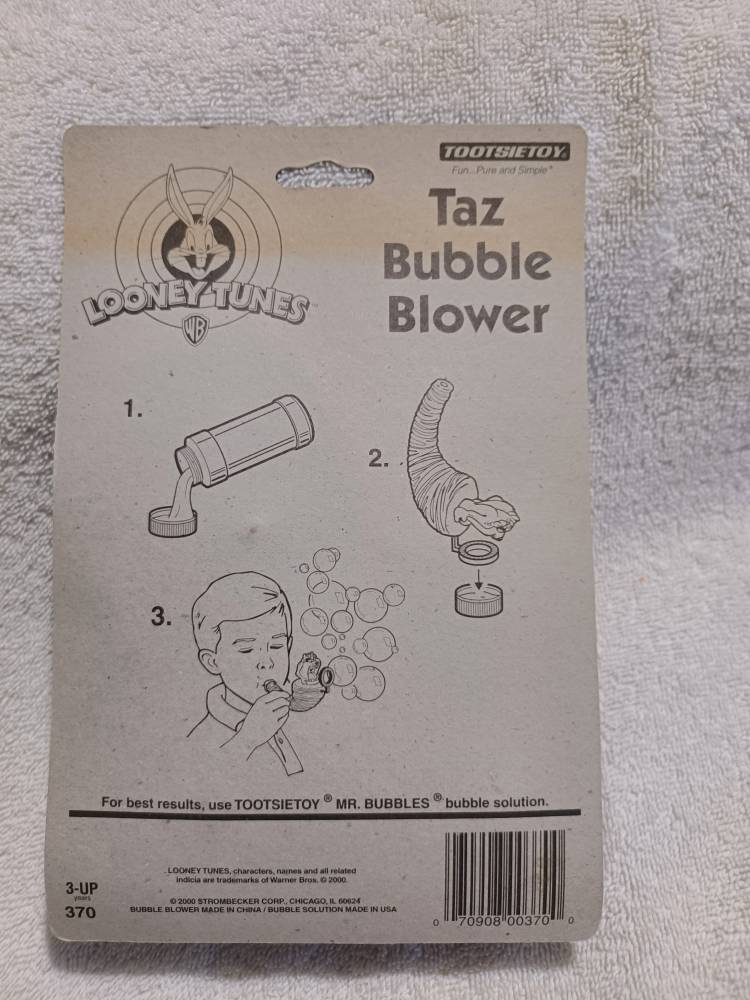 Vintage Looney Tunes Tootsie Toy Taz Bubble Blower - Etsy