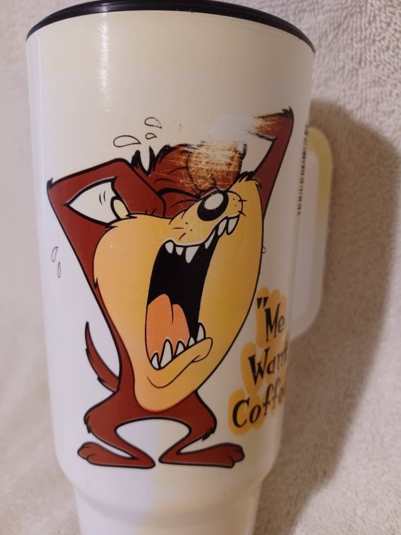 Vintage Looney Tunes Taz Insulated Coffee Club Travel Mug Cup - Etsy