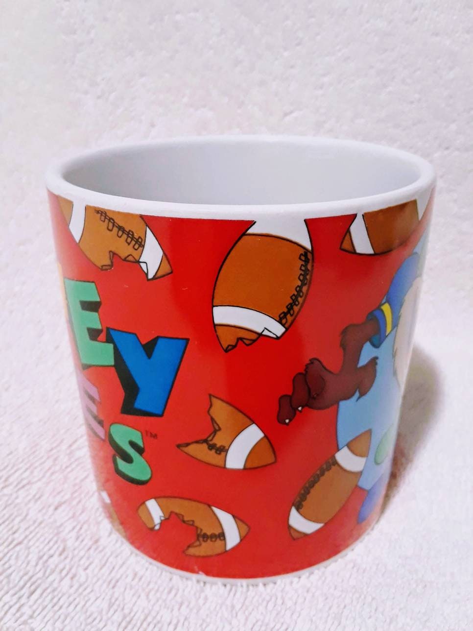 Vintage Looney Tunes Taz Football Player Coffee Mug - Etsy