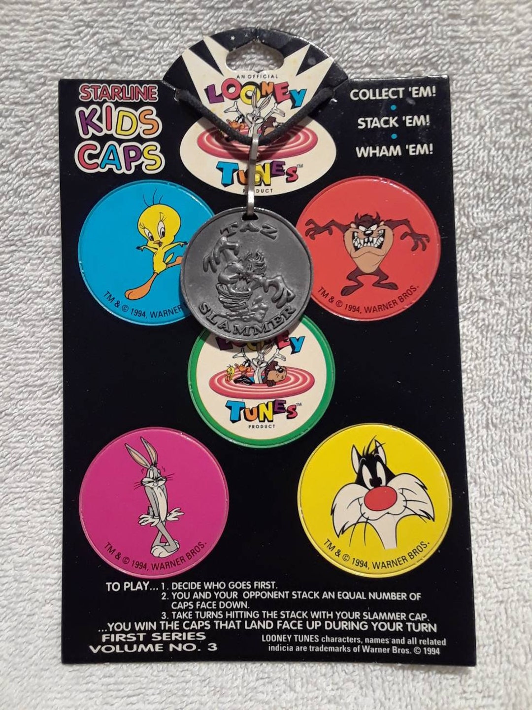 Vintage Looney Tunes Starline Pog Kids Caps With Slammer 3 - Etsy
