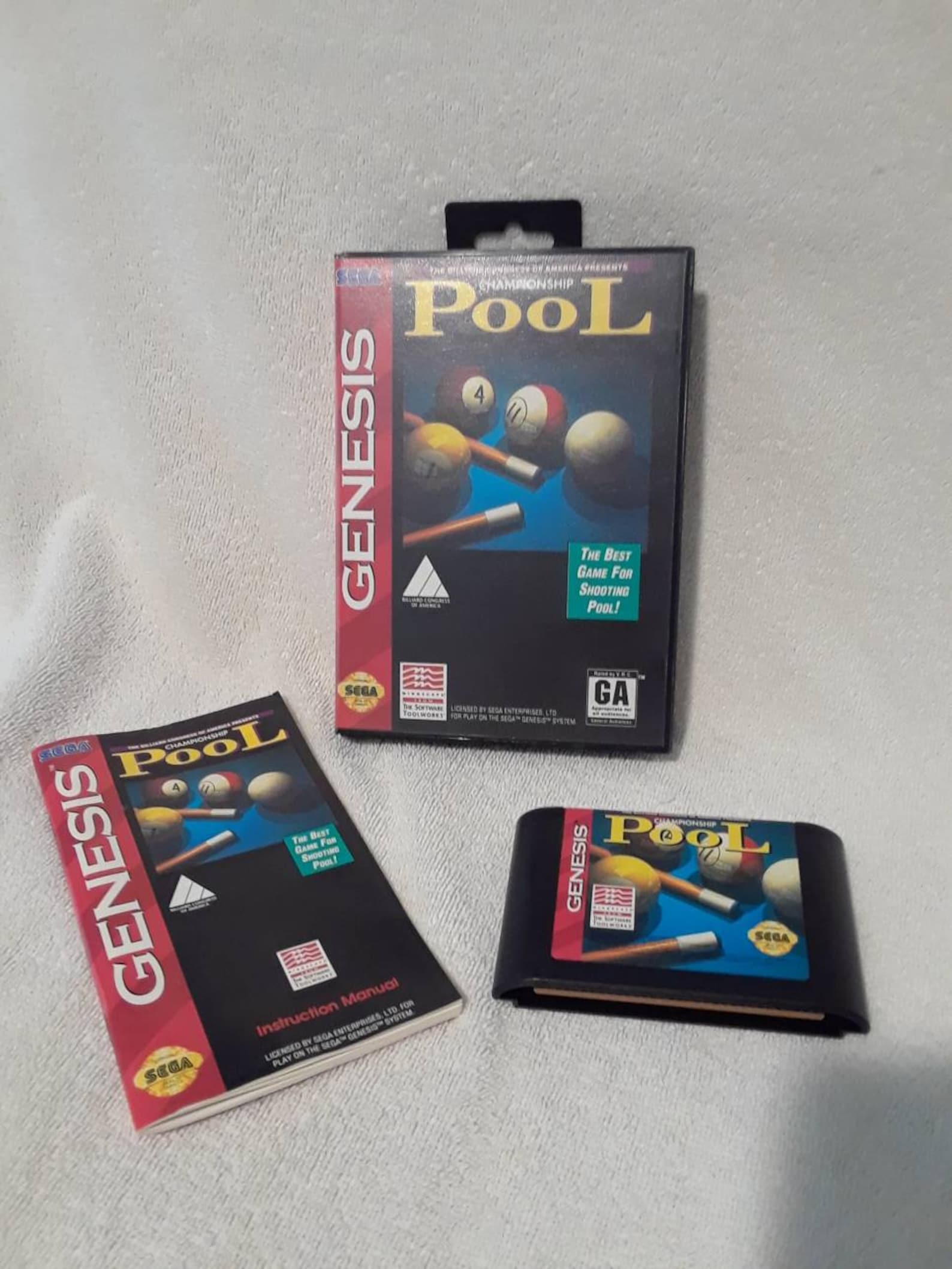 Sega Genesis Championship Pool Video Game - Etsy
