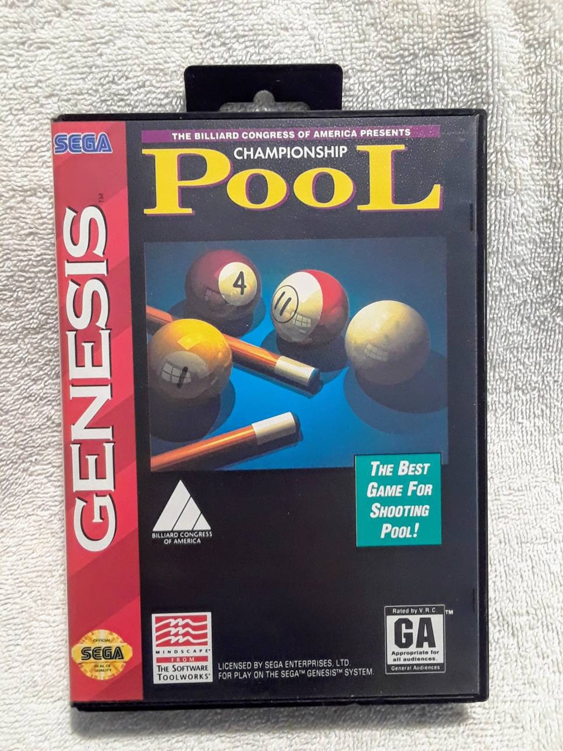 Sega Genesis Championship Pool Video Game - Etsy