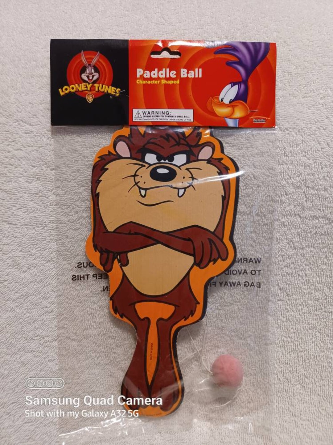 Vintage Looney Tunes Taz Shaped Paddle Ball Game - Etsy