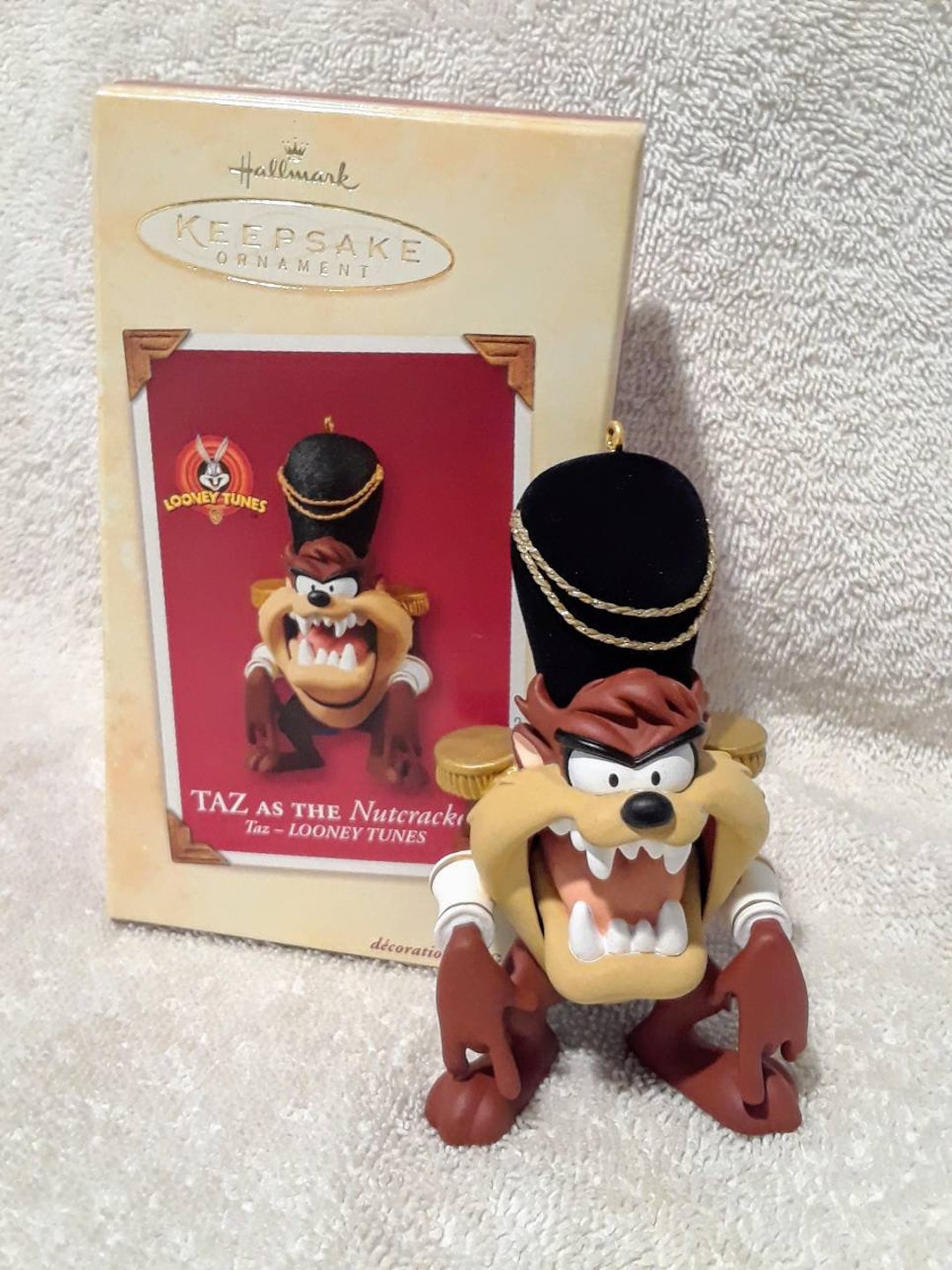 Vintage Looney Tunes Handcrafted Taz as Nutcracker Christmas Ornament ...