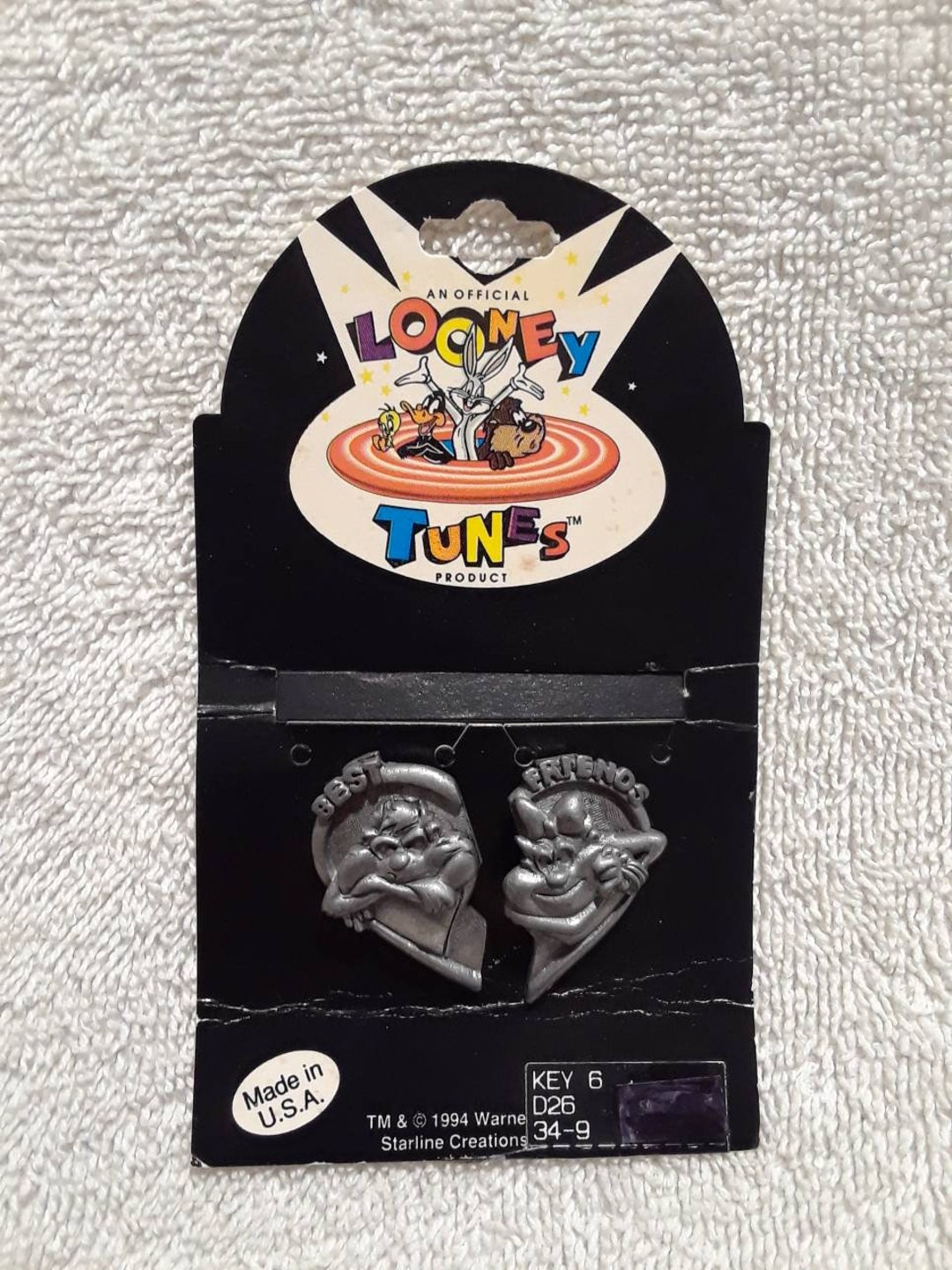 Vintage Looney Tunes Taz & Mrs Taz Best Friends Pins - Etsy