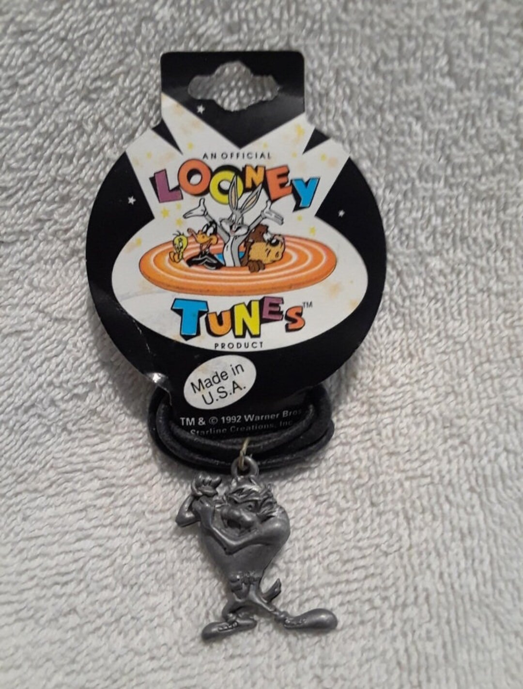 Vintage Looney Tunes Taz Flex Muscle Chocker Necklace - Etsy