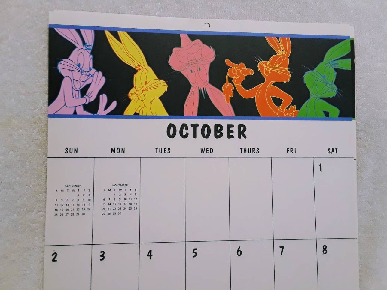 Vintage Looney Tunes 1994 / 95 School-year Calendar - Etsy