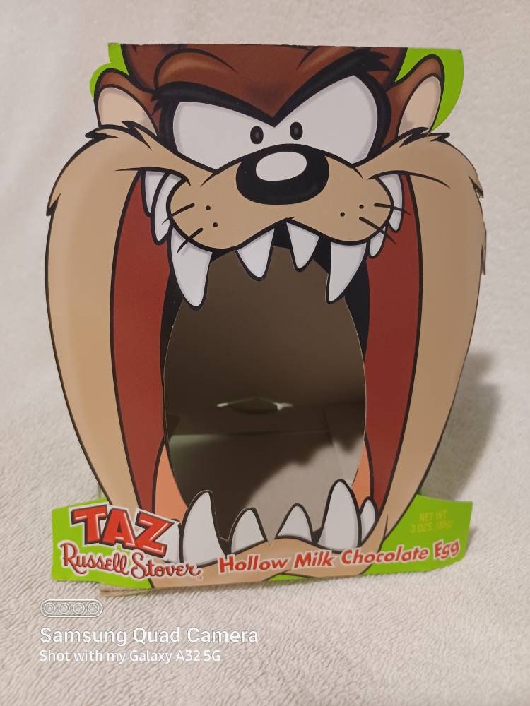 Vintage Looney Tunes Taz Hollow Milk Chocolate Easter Egg Holder - Etsy