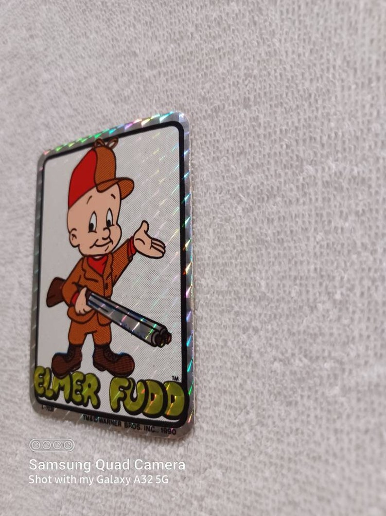 Vintage Looney Tunes Elmer Fudd Vending Machine Sticker - Etsy