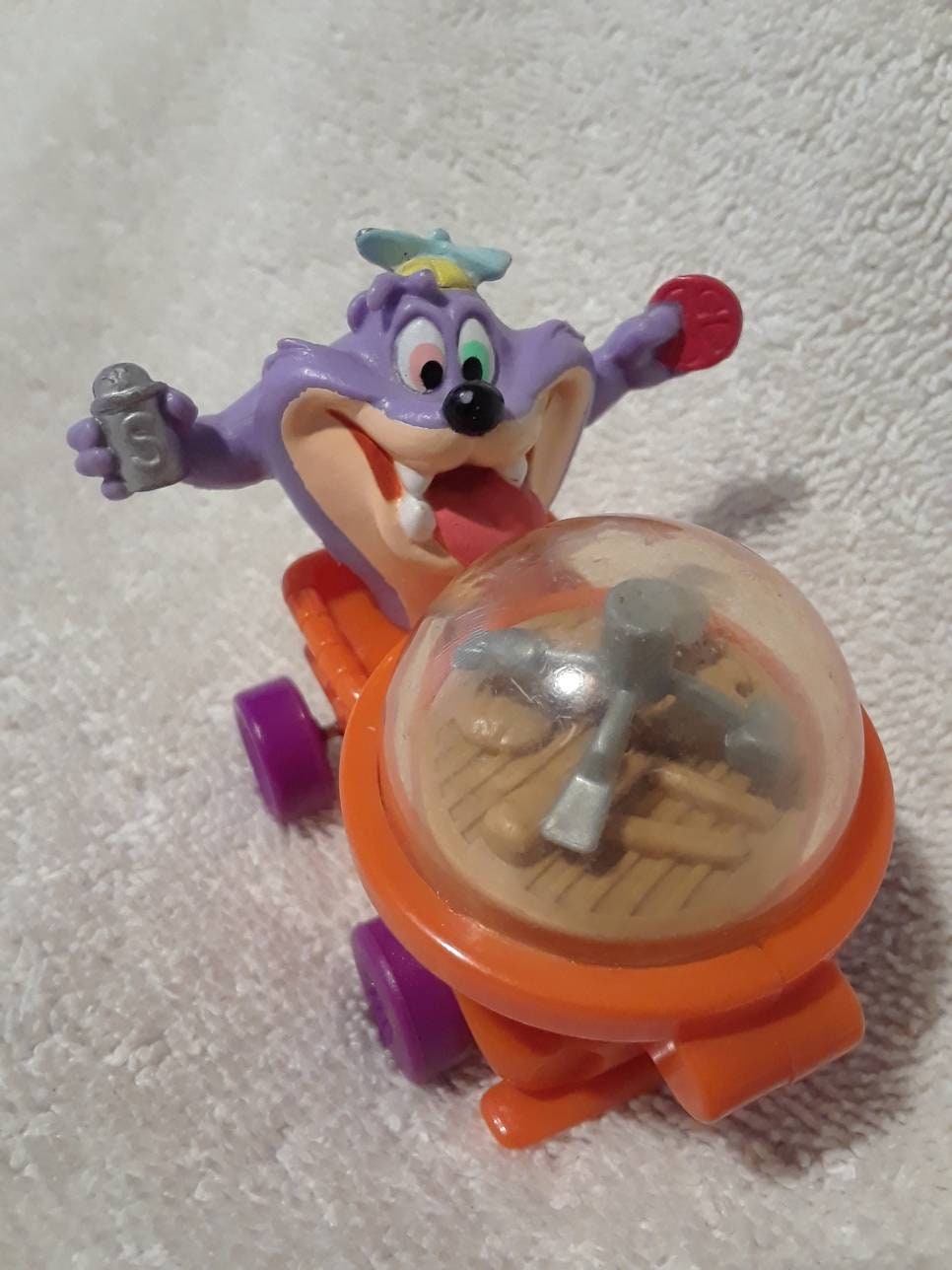 Vintage Looney Tunes Tiny Toon Dizzy Devil Spin Car - Etsy