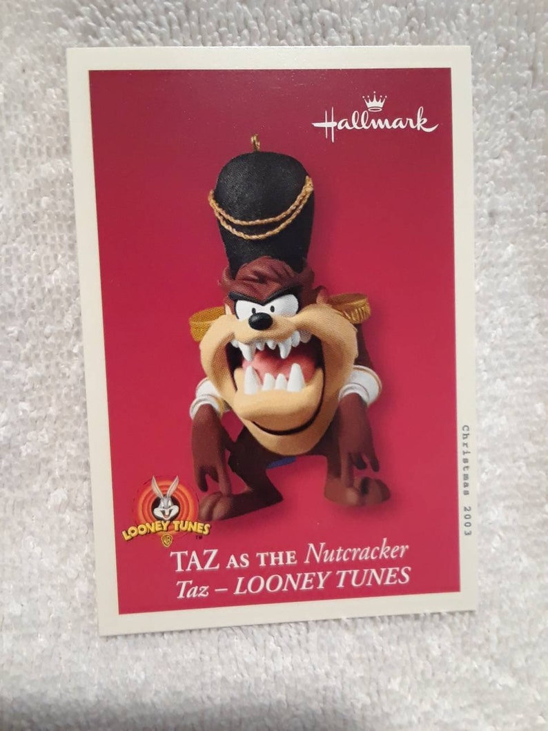 Vintage Looney Tunes Handcrafted Taz as Nutcracker Christmas Ornament ...