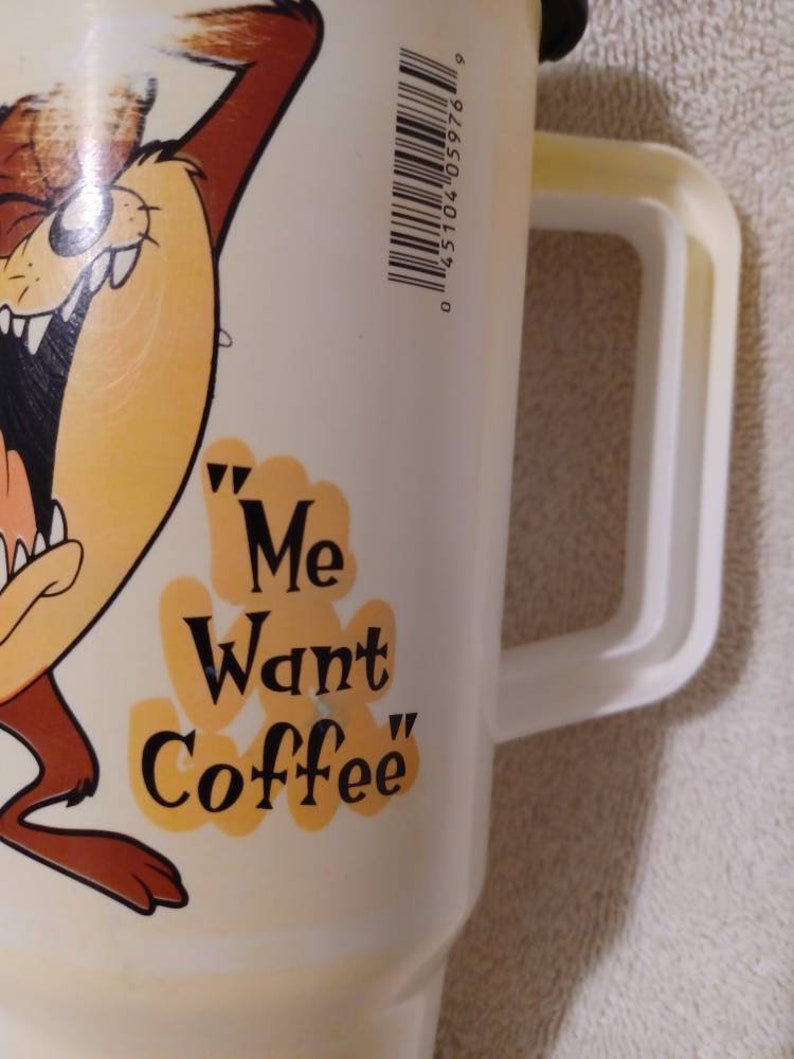 Vintage Looney Tunes Taz Insulated Coffee Club Travel Mug Cup - Etsy