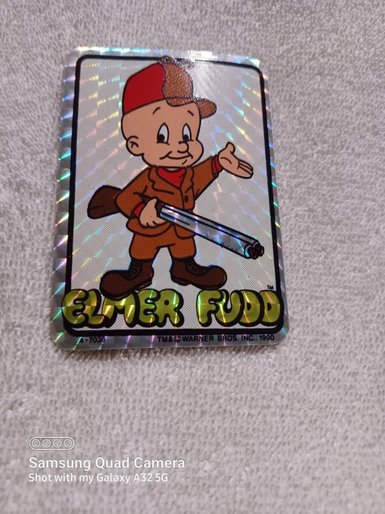 Vintage Looney Tunes Elmer Fudd Vending Machine Sticker - Etsy
