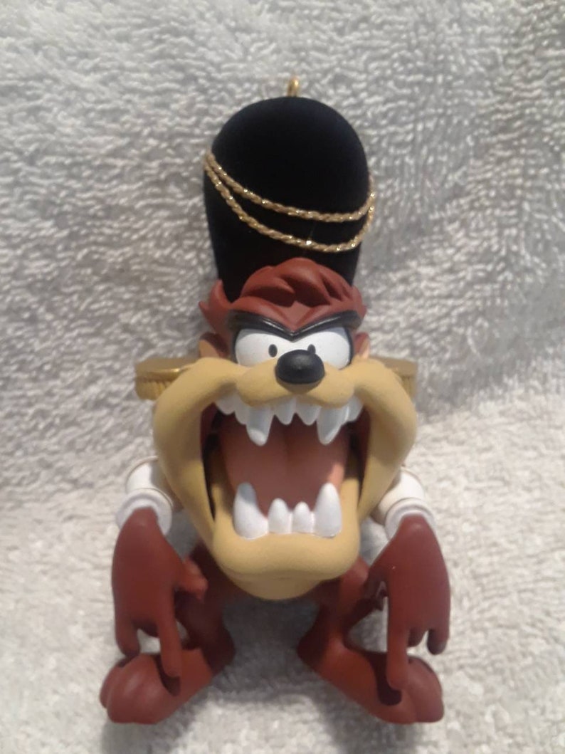 Vintage Looney Tunes Handcrafted Taz as Nutcracker Christmas Ornament ...