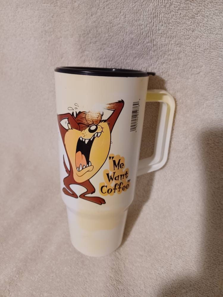 Vintage Looney Tunes Taz Insulated Coffee Club Travel Mug Cup - Etsy