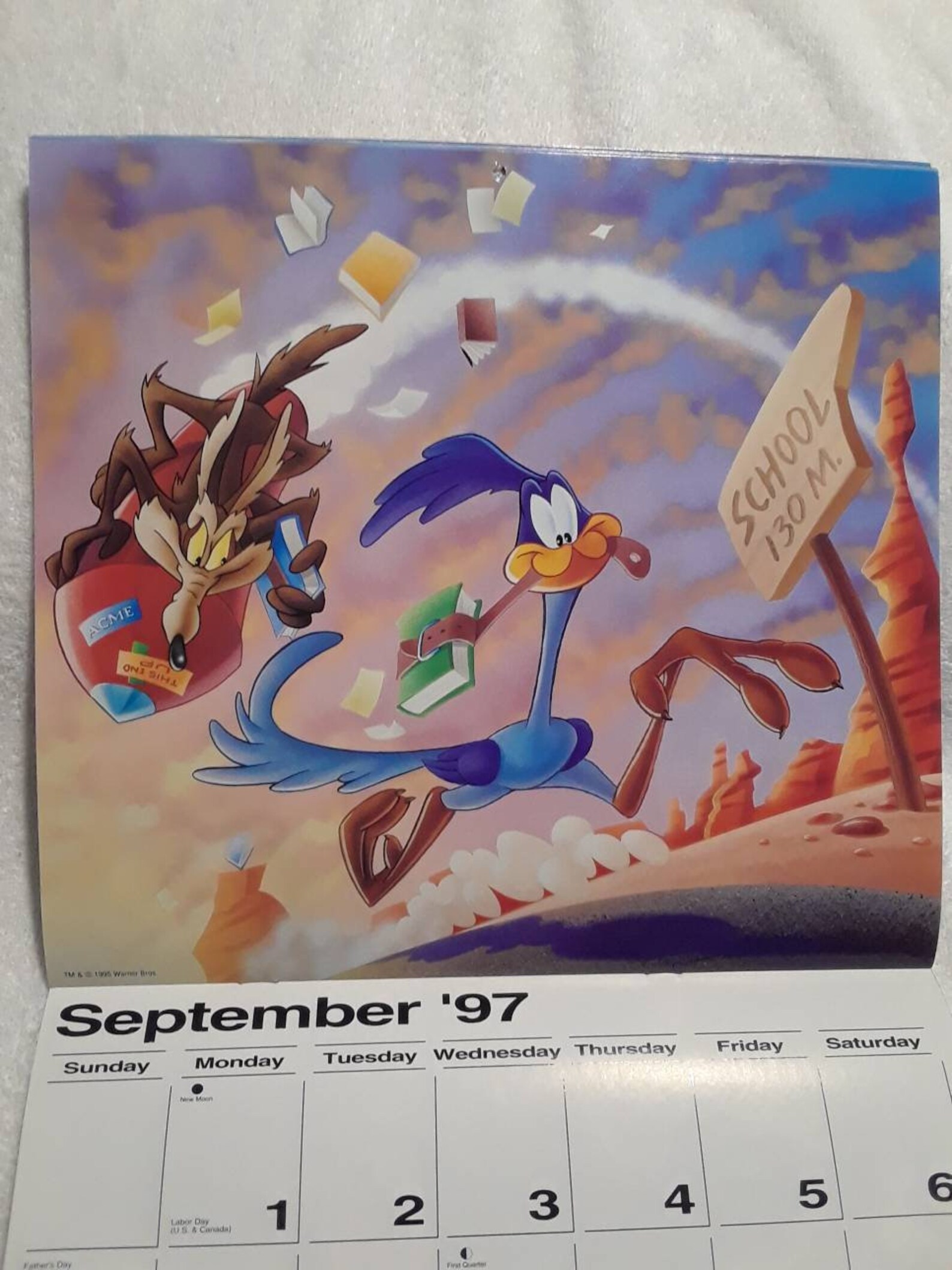 Vintage Looney Tunes 1997 Bonus 16 Month Calendar - Etsy