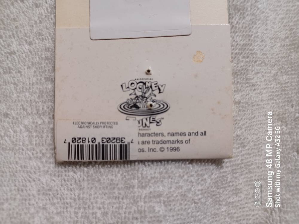 Vintage Looney Tunes Patriotic Taz With USA Flag Pin - Etsy