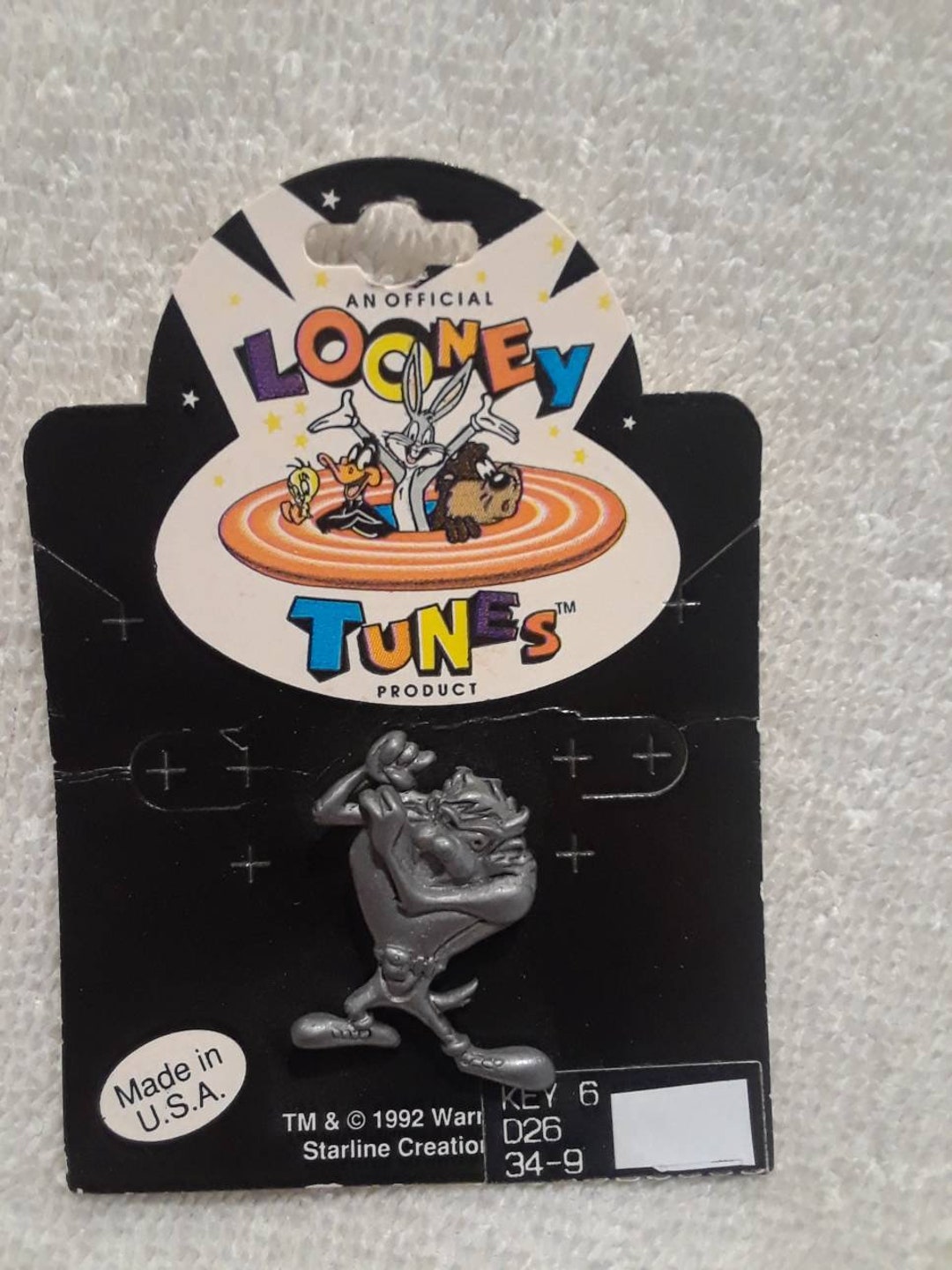 Vintage Looney Tunes Taz Flex Muscles Pin - Etsy Australia