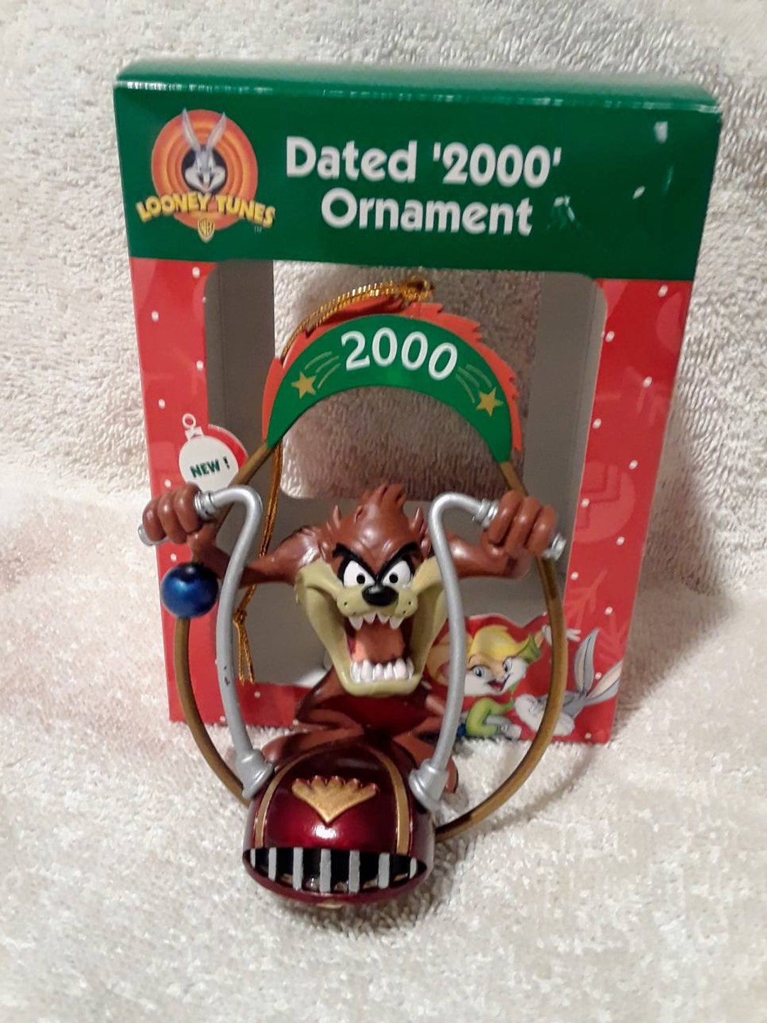 Vintage Looney Tunes Taz Workout Christmas Ornament - Etsy