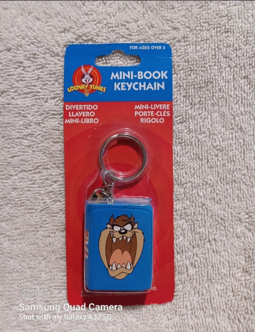 Vintage Looney Tunes Taz Mini Book Keychain - Etsy