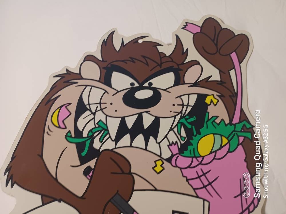 Vintage Looney Tunes Taz Easter Egg Hunt Yard Sign Stake - Etsy