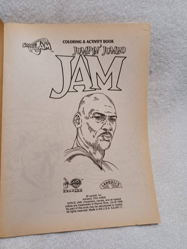 Vintage Looney Tunes Space Jam Jumping Jumbo Book - Etsy